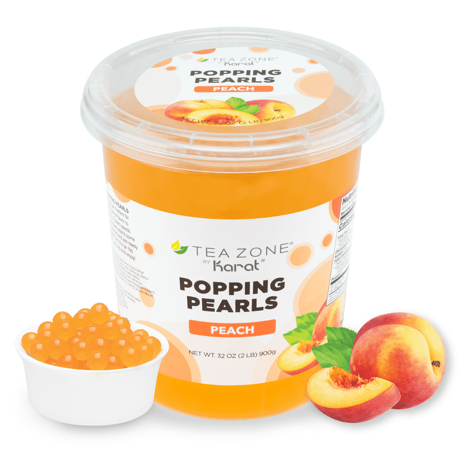 Tea Zone Peach Popping Pearls - Jar (2lb) - Walmart.com
