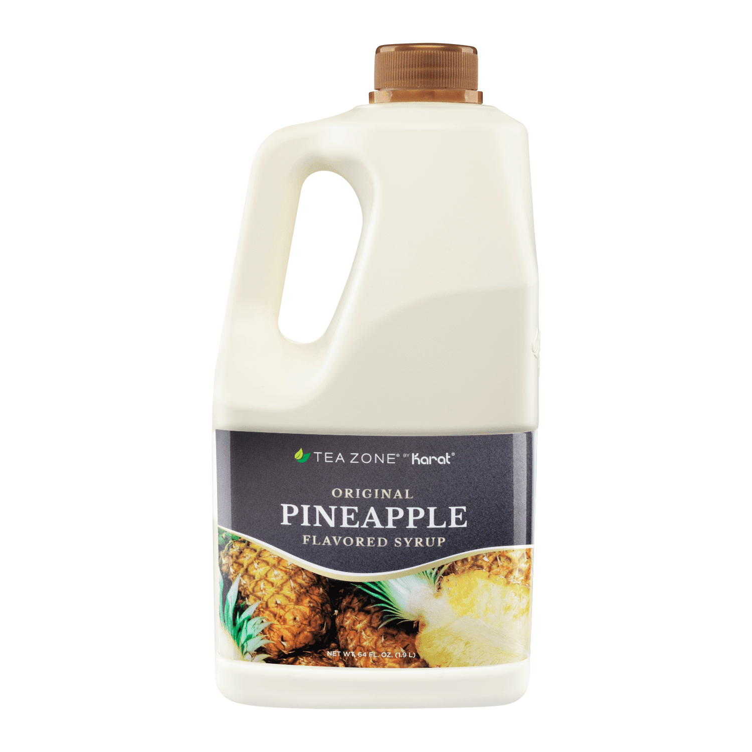 Tea Zone Pineapple Syrup, Made with Real Fruit, 64oz, Ideal for ...