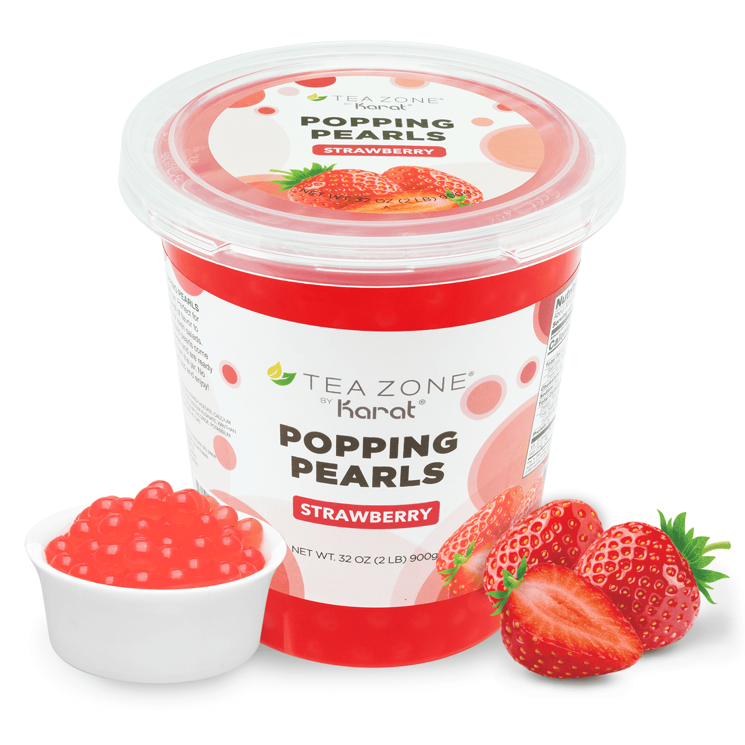 Tea Zone Strawberry Popping Pearls - Jar (2 lb) - Walmart.com