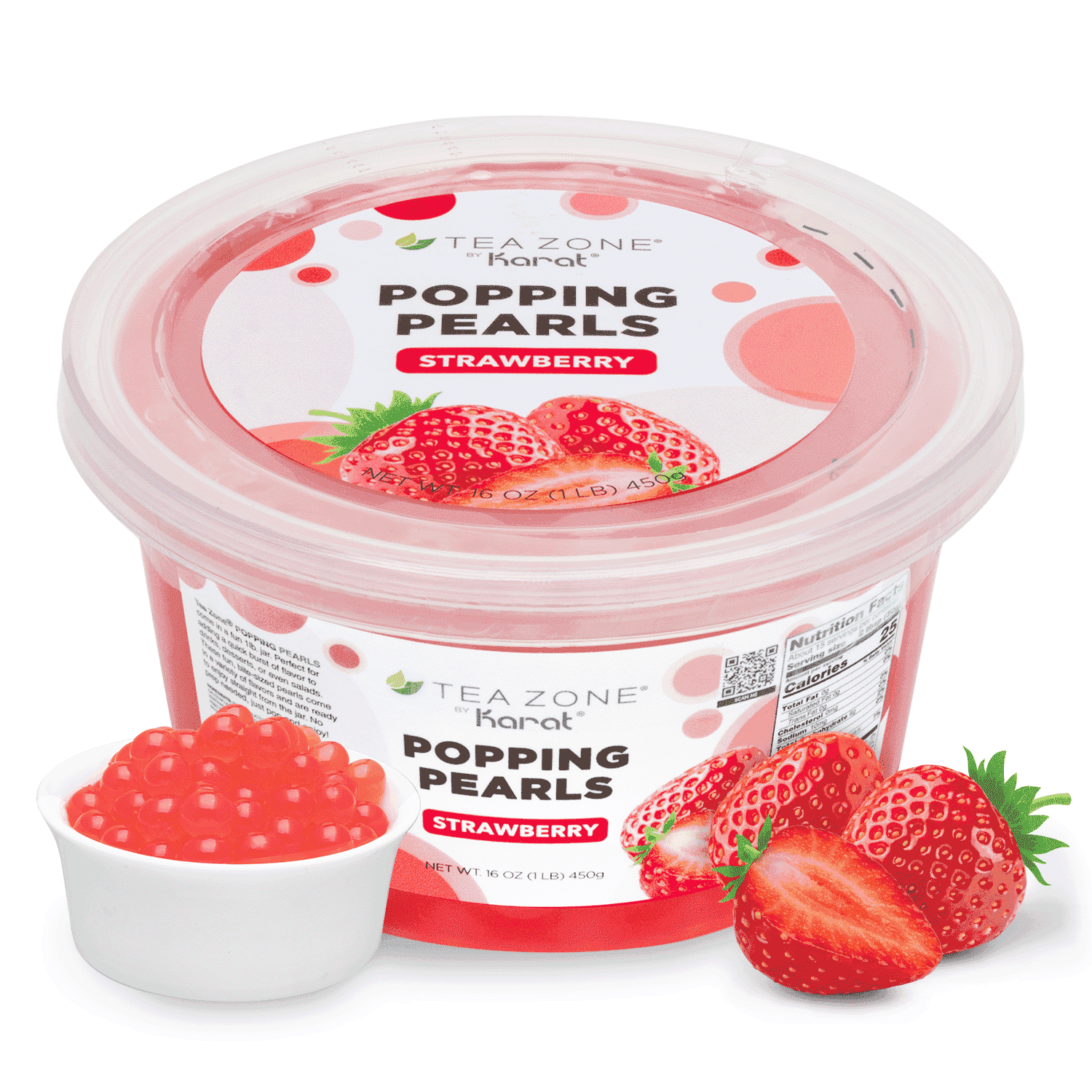 Tea Zone Strawberry Sugar Popping Pearls | Bursting Boba | Beverage ...