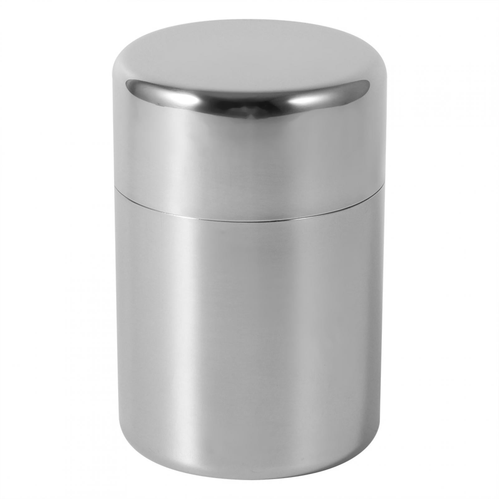 Tea can, stainless steel tea coffee sugar storage container with ...