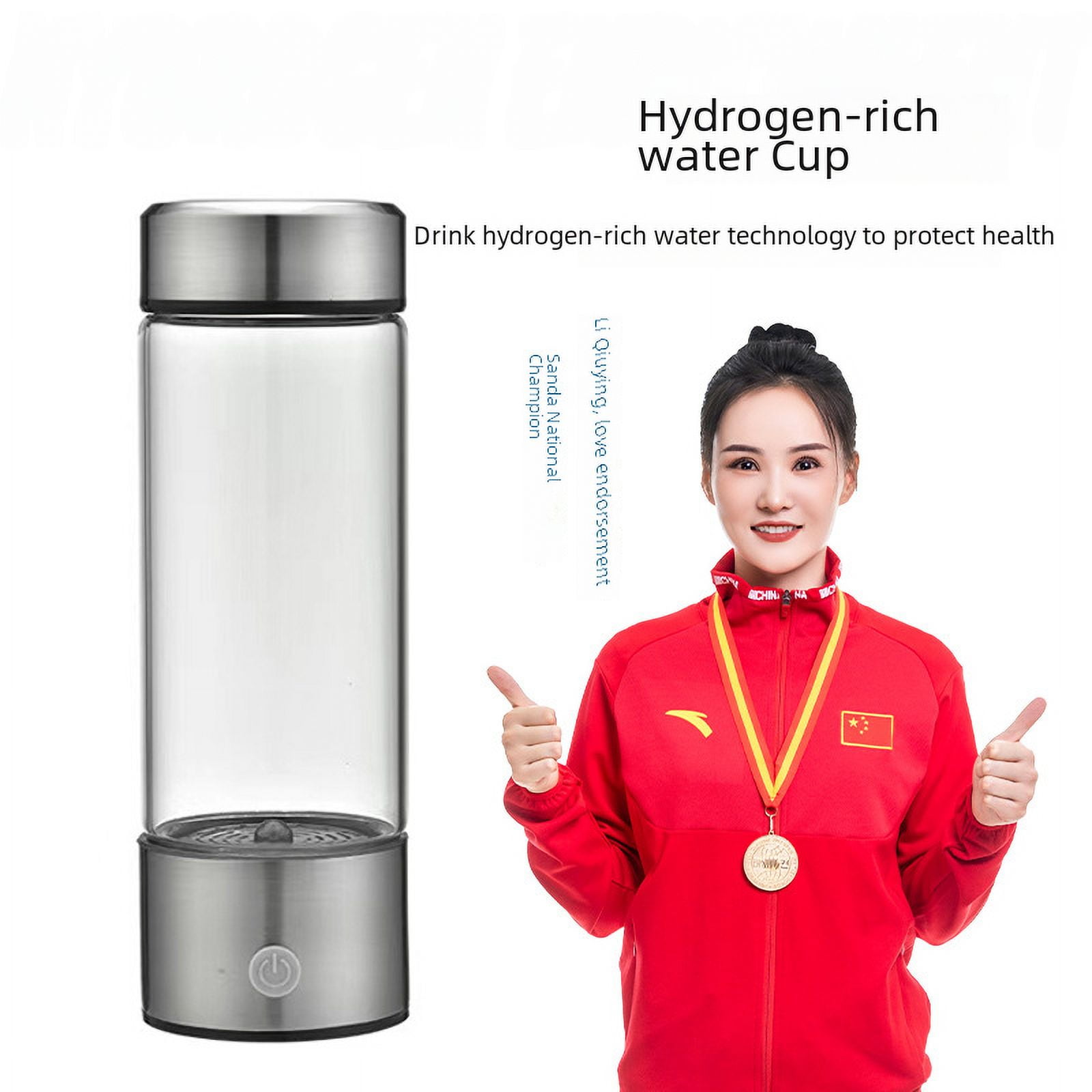 Tea hydrogen-rich water cup high borosilicate electrolytic cup hydrogen ...