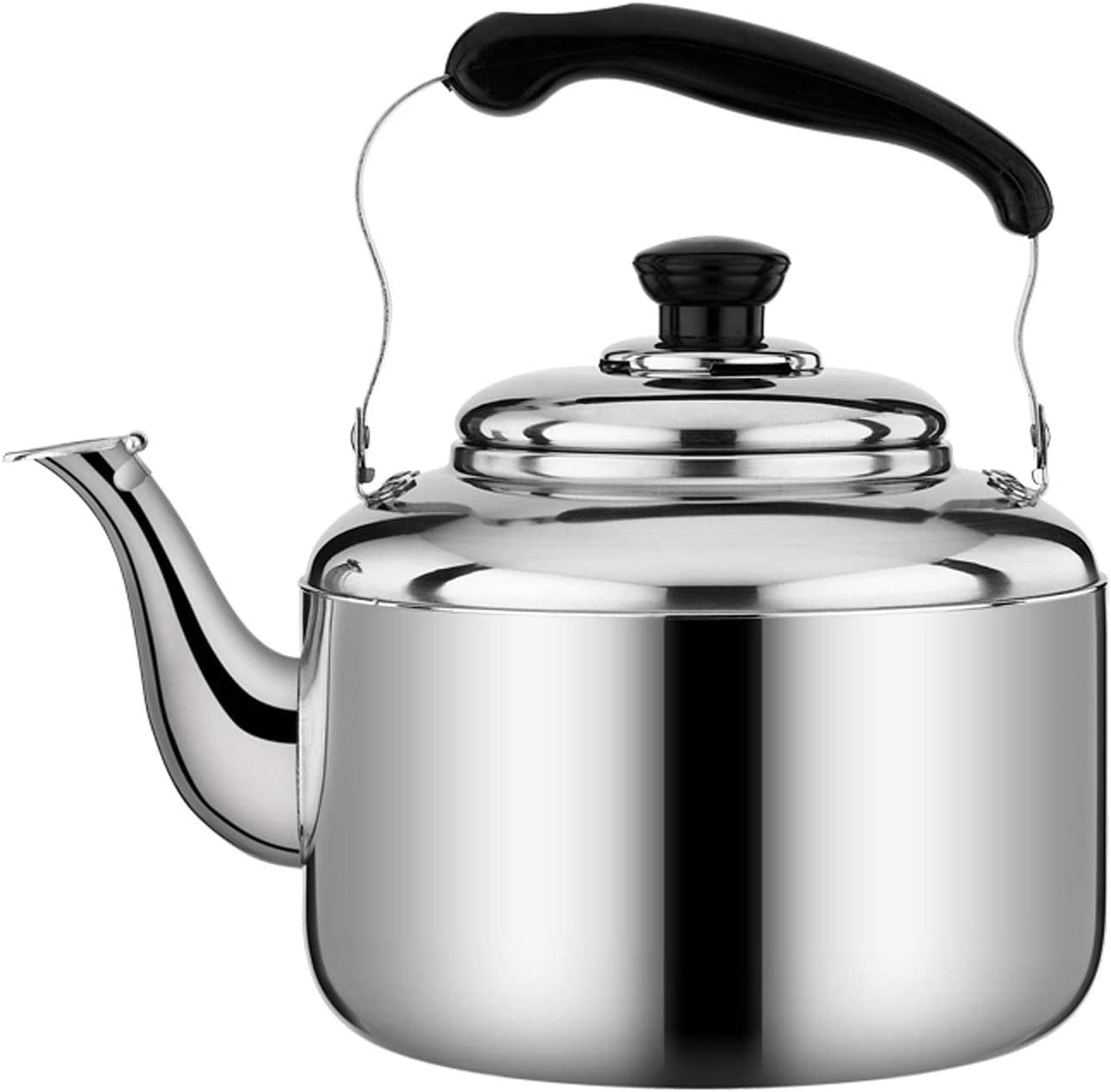 Tea kettle, Modern Classic Stainless Steel Whistling Tea Kettle ...