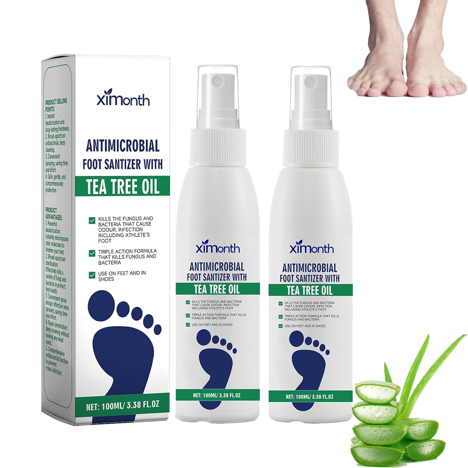 Tea tree oil foot spray，Tea tree oil spray for feet，Clear Foot ...