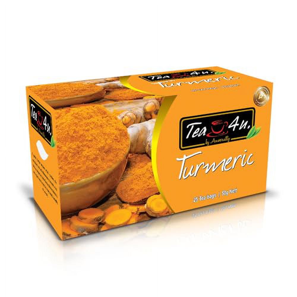 Tea4u Turmeric Herbal Infusion, 25 teabags - Walmart.com