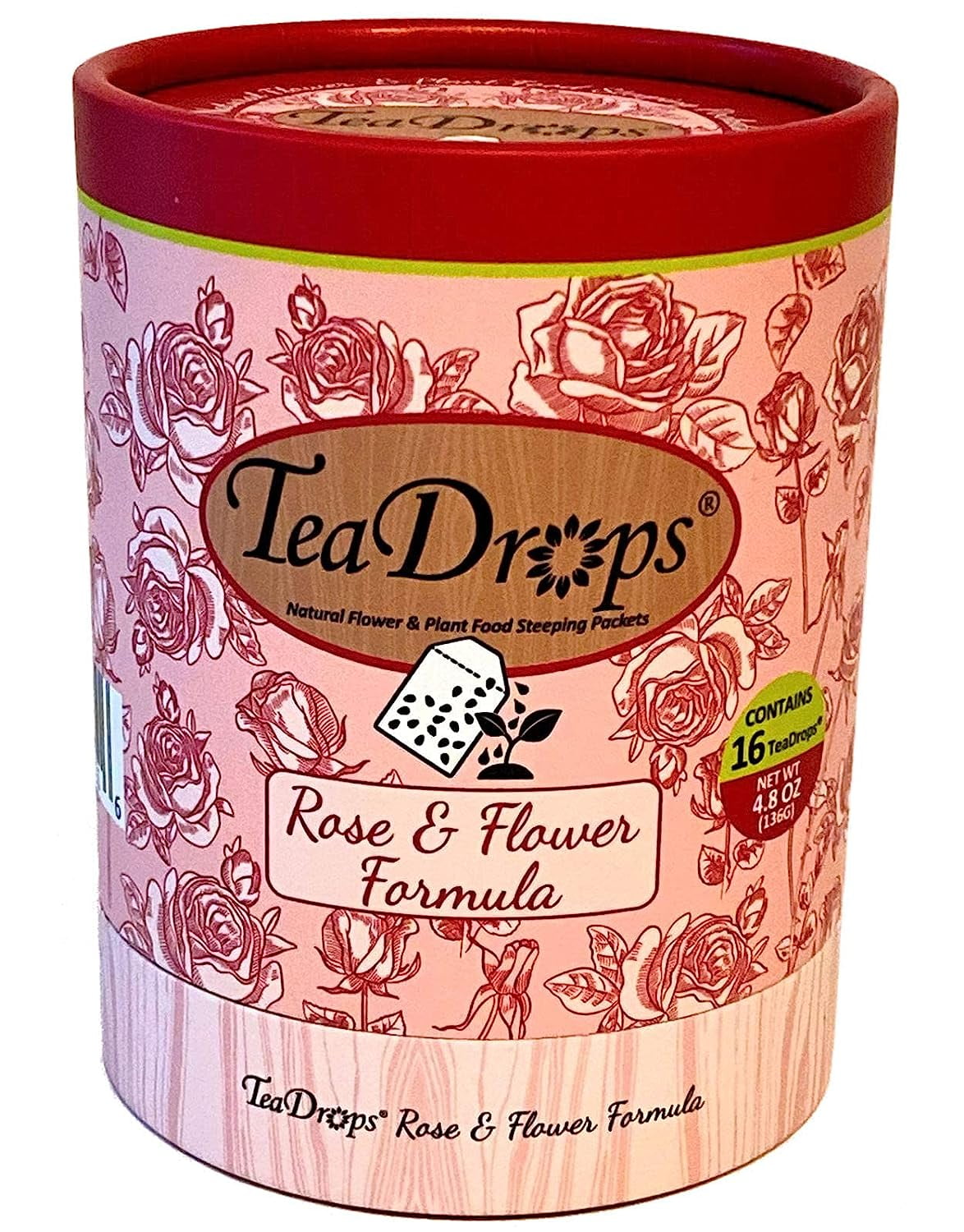 TeaDrops Bio Organic Rose Fertilizer – Makes Easy Liquid Flower Food ...