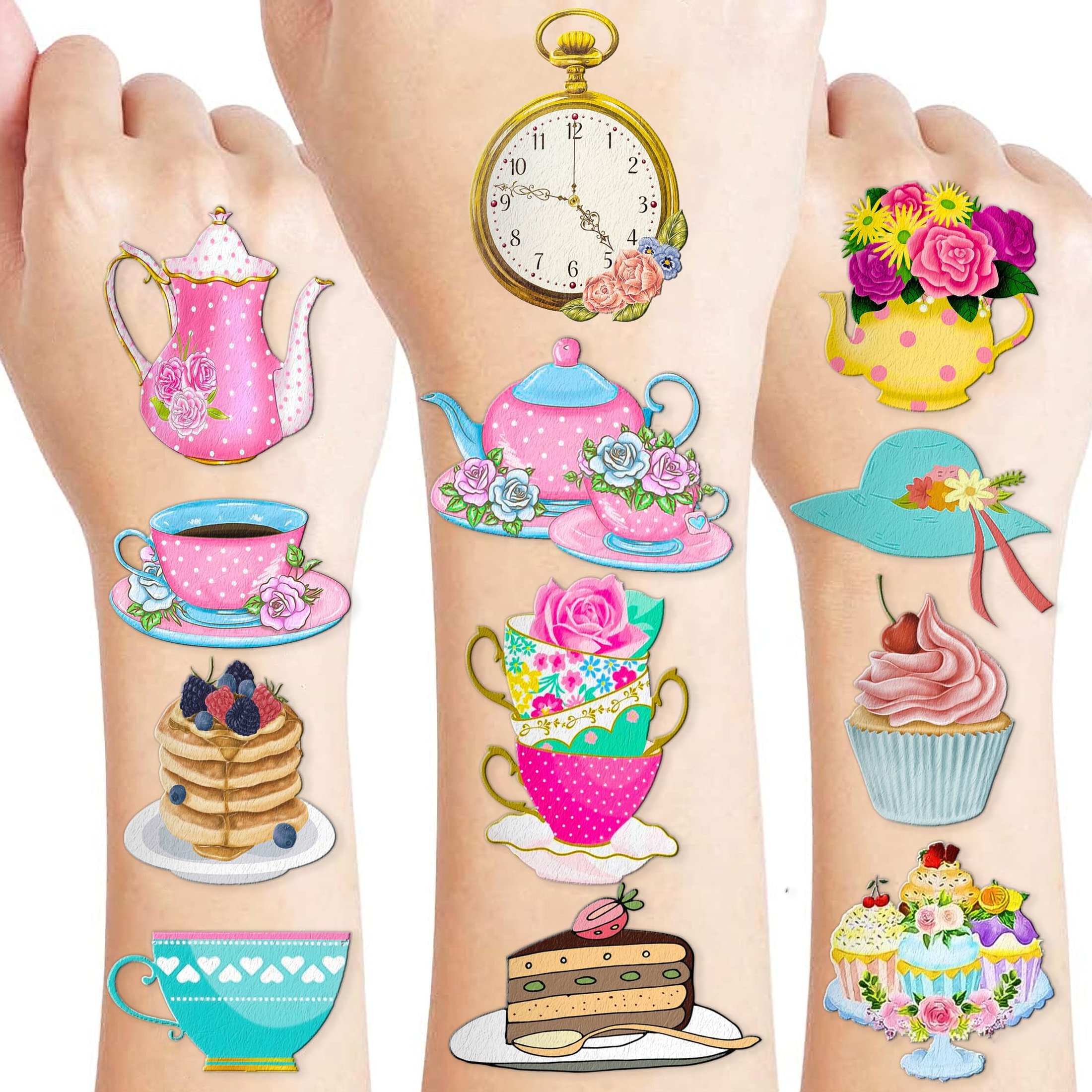 TeaTime Fun Pack - 96-Piece Tea Party Theme Birthday Decorations ...