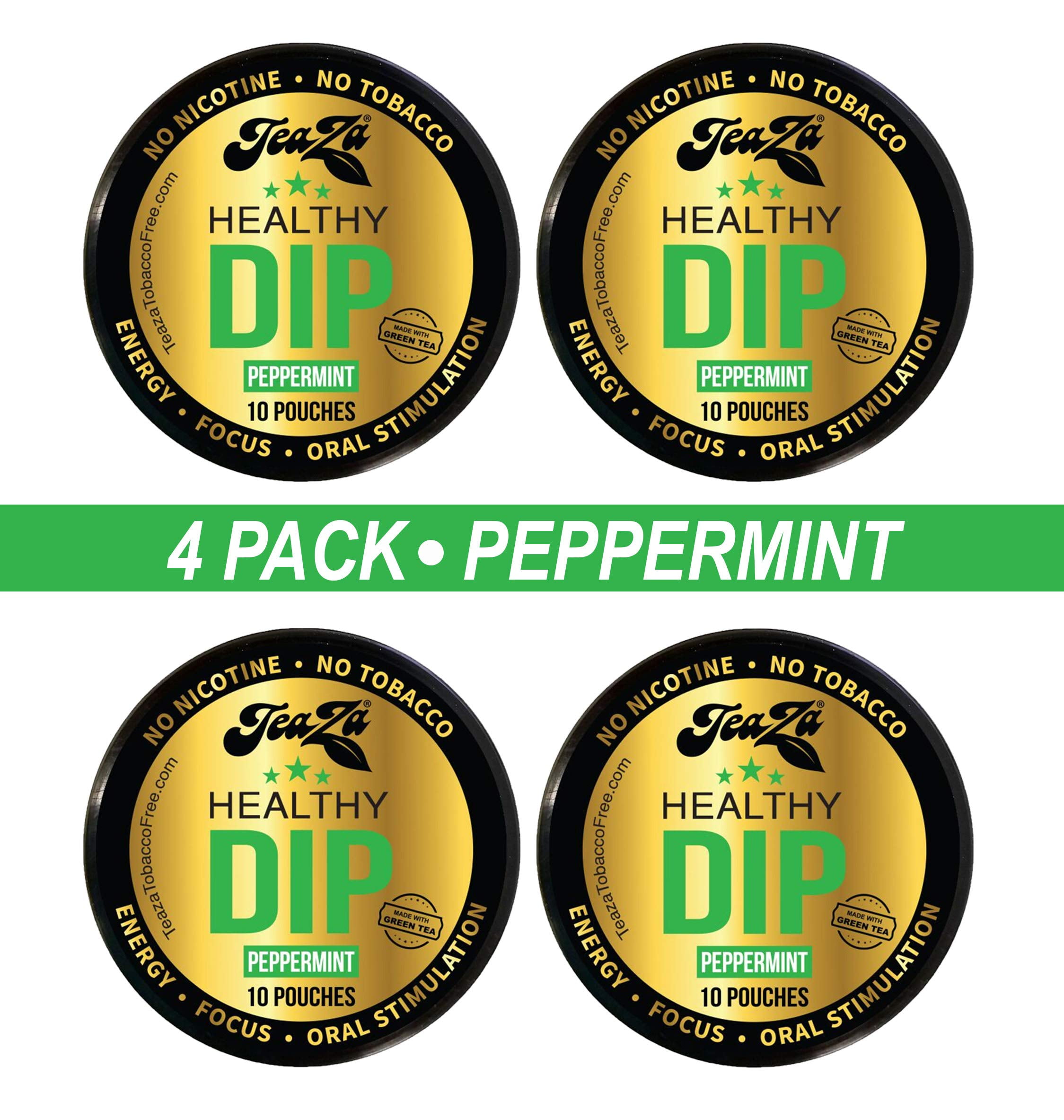 TeaZA Herbal Energy Pouches, Nicotine Free Tobacco Free Smokeless ...