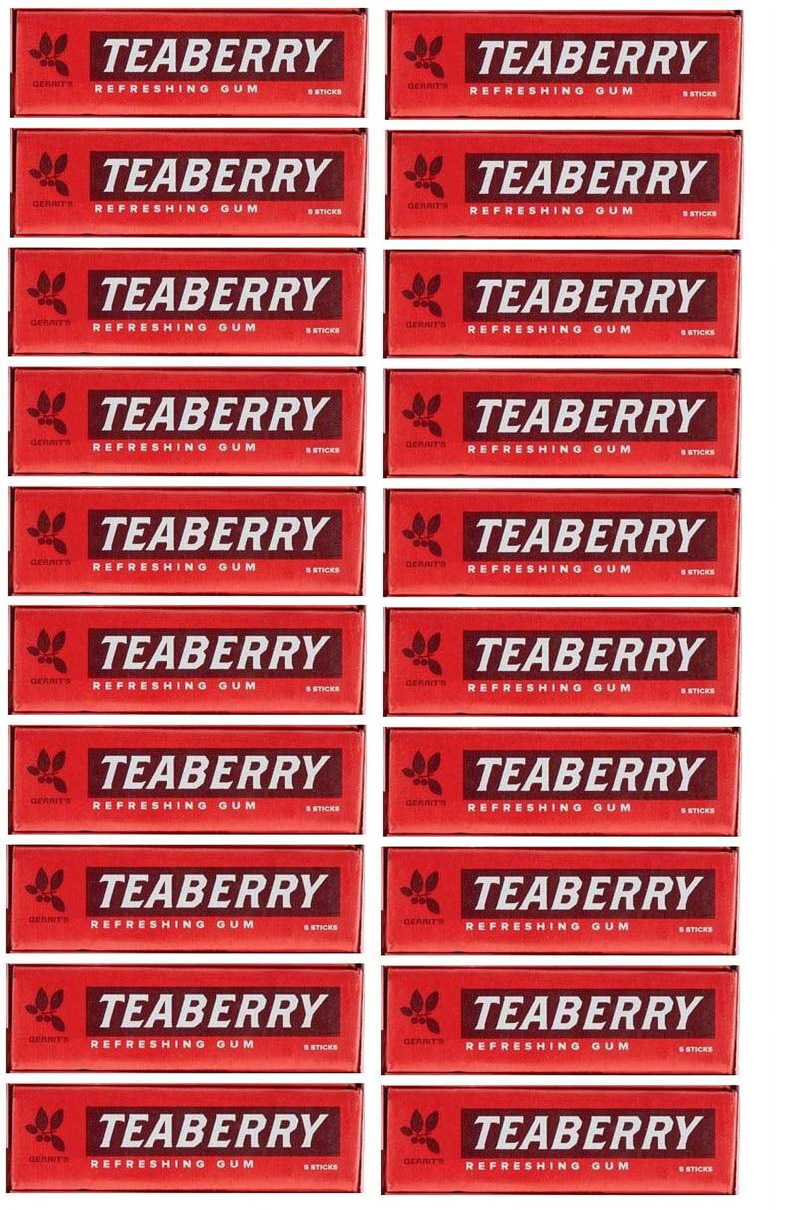 Teaberry Chewing Gum - BCF26 Classic Retro Nostalgic Yummy Flavor originated by Clark's Finally ...