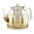 Teabloom Dublin Glass Teapot, Loose Tea Infuser, 27 OZ - Walmart.com