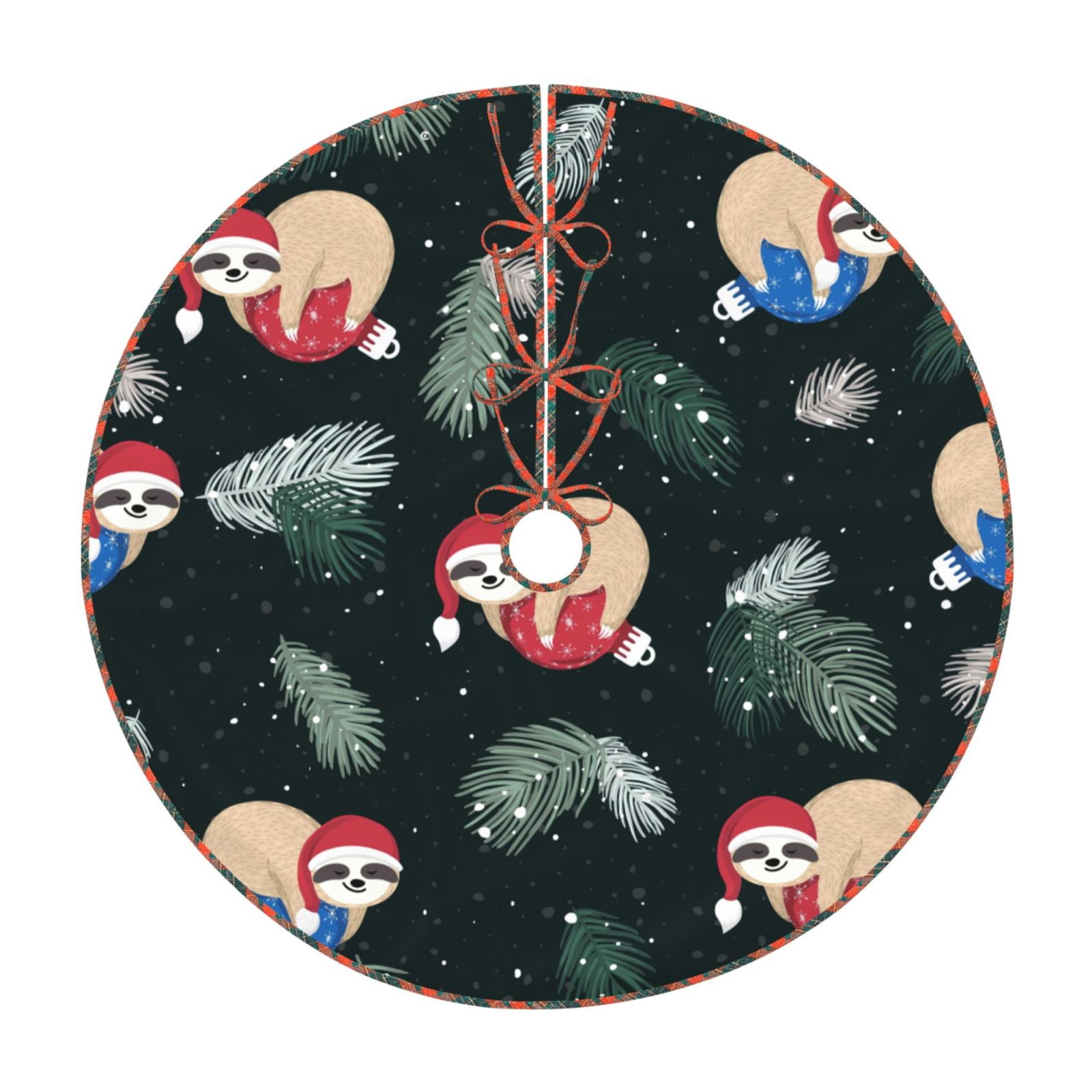 Teaboi Baby Sloths Sleeping for Christmas Tree Skirt, Christmas Tree ...