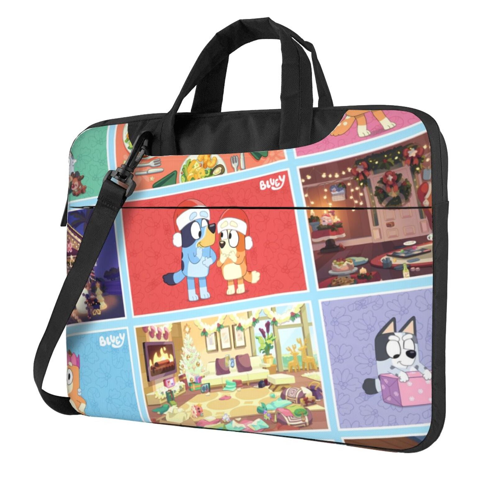 Teaboi Bluey for Laptop Bag, Zippered Computer Shoulder Bag Messenger ...