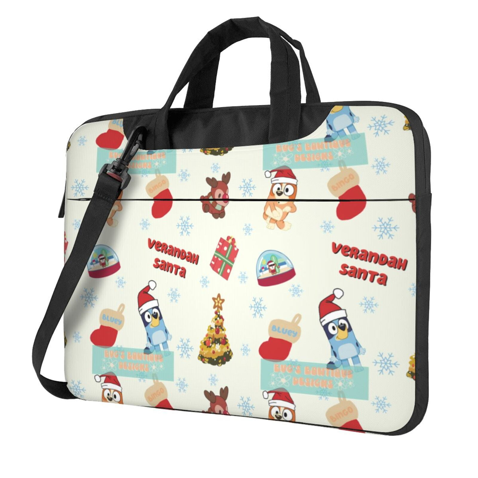 Teaboi Bluey for Laptop Bag, Zippered Computer Shoulder Bag Messenger ...