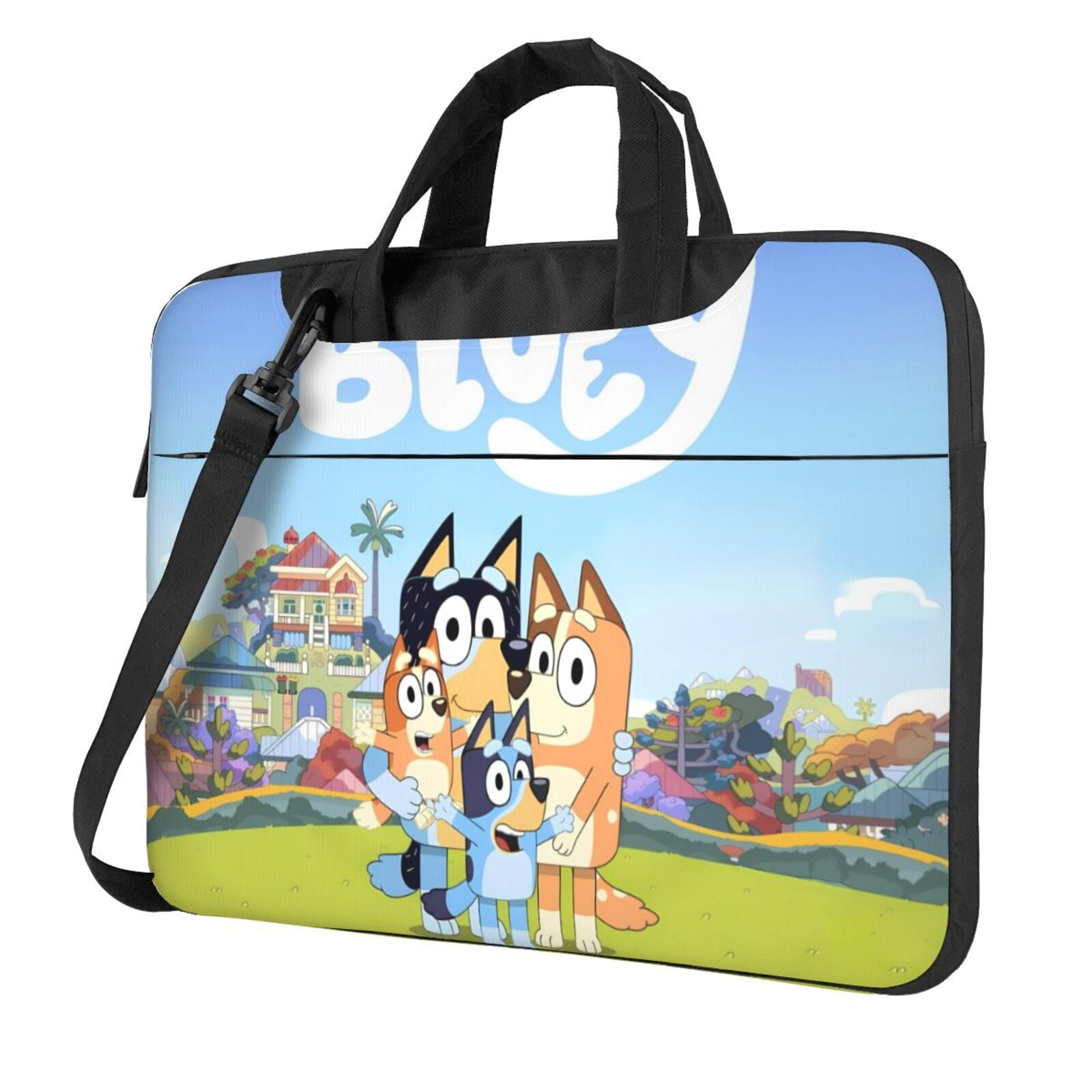 Teaboi Bluey for Laptop Bag, Zippered Computer Shoulder Bag Messenger ...