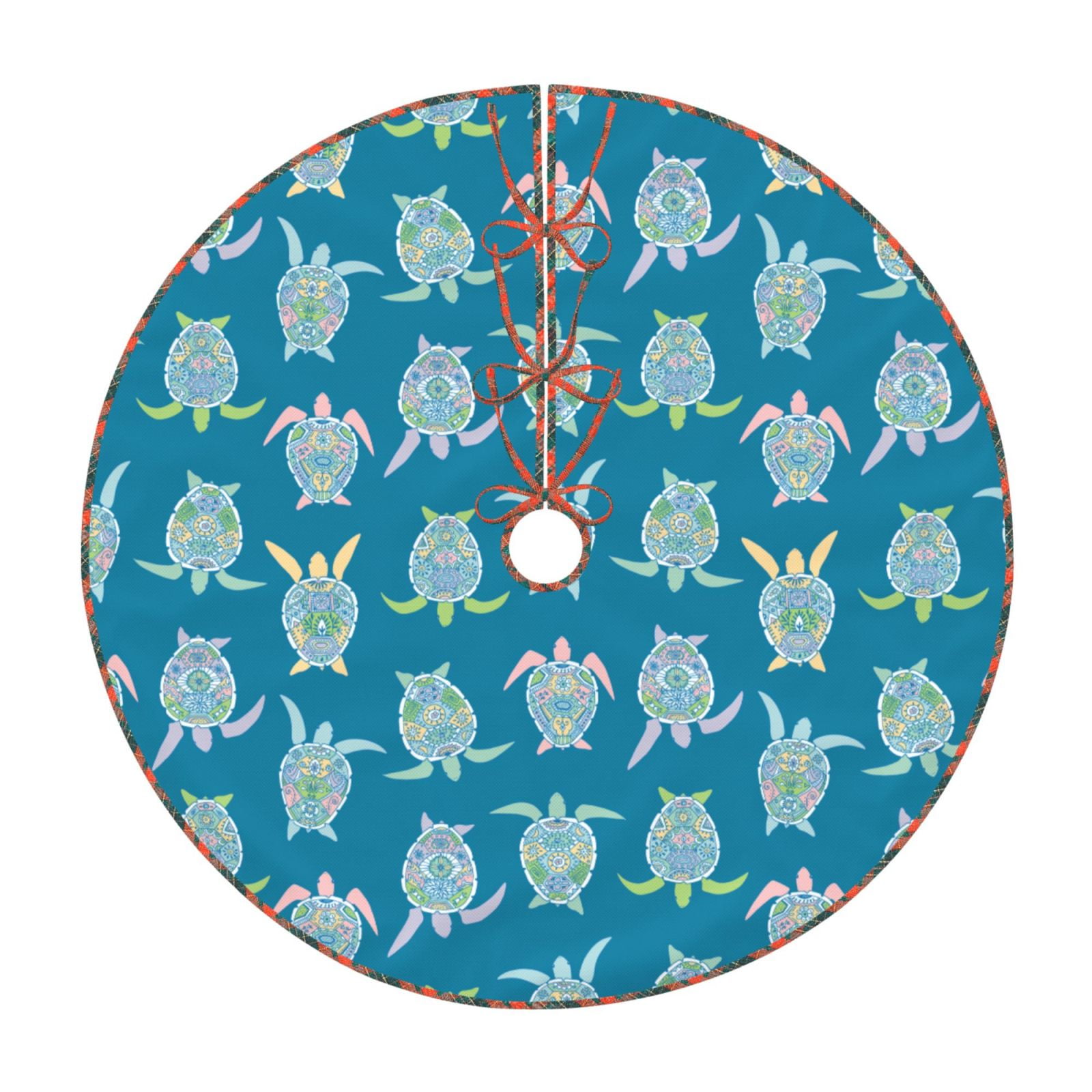 Teaboi Sea Turtle for Christmas Tree Skirt, Christmas Tree Decoration ...