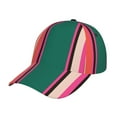 Teaboi Vertical Stripes Pattern Baseball Cap, UV Protection Adjustable ...