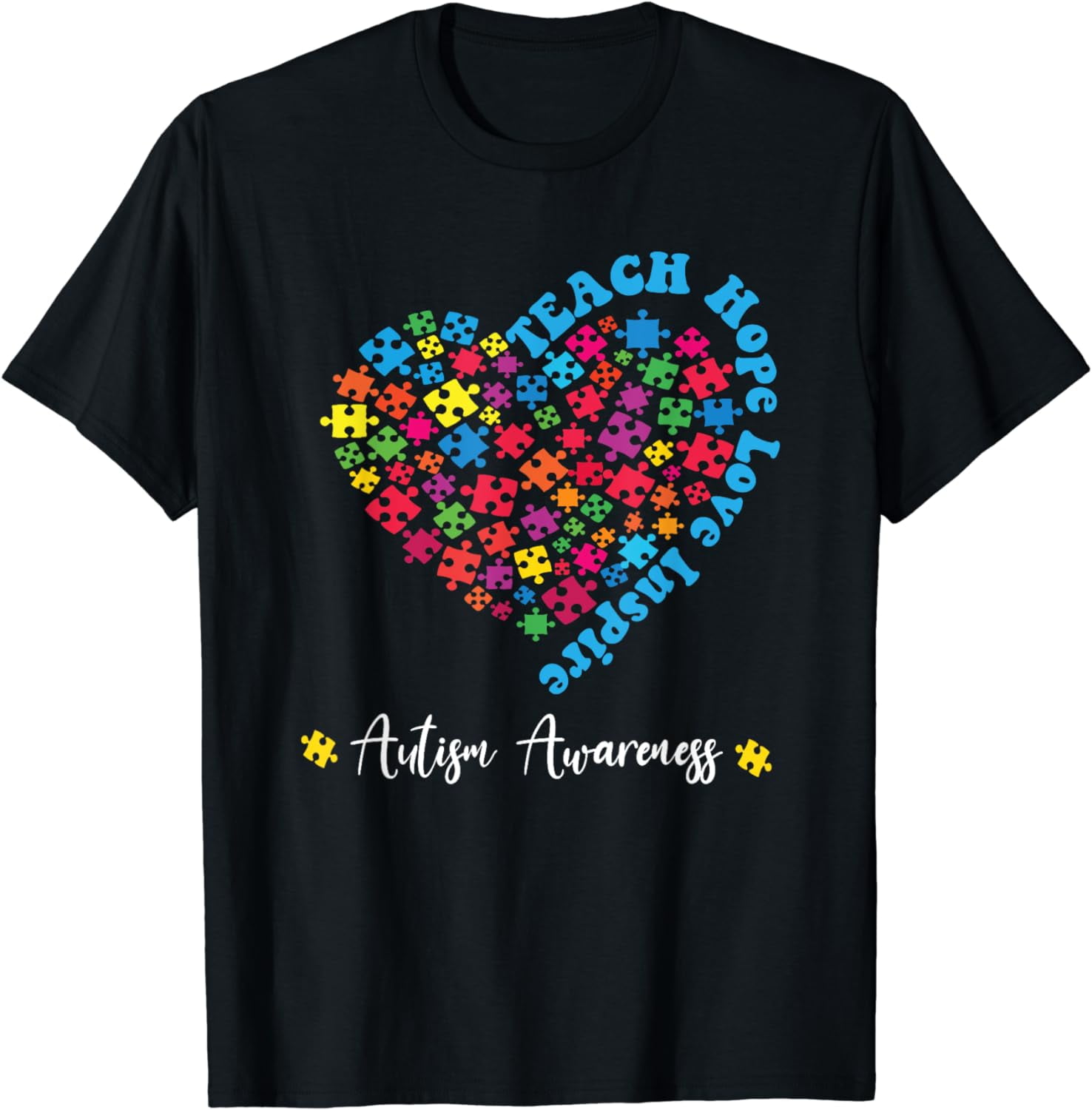Teach Hope Love Inspire Be Kind Teacher Funny T-Shirt - Walmart.com
