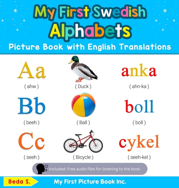 Teach & Learn Basic Swedish Words for Ch My First Swedish Alphabets ...