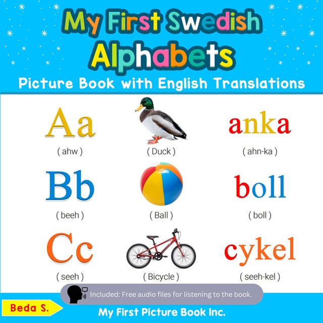 Teach & Learn Basic Swedish Words for Ch My First Swedish Alphabets ...