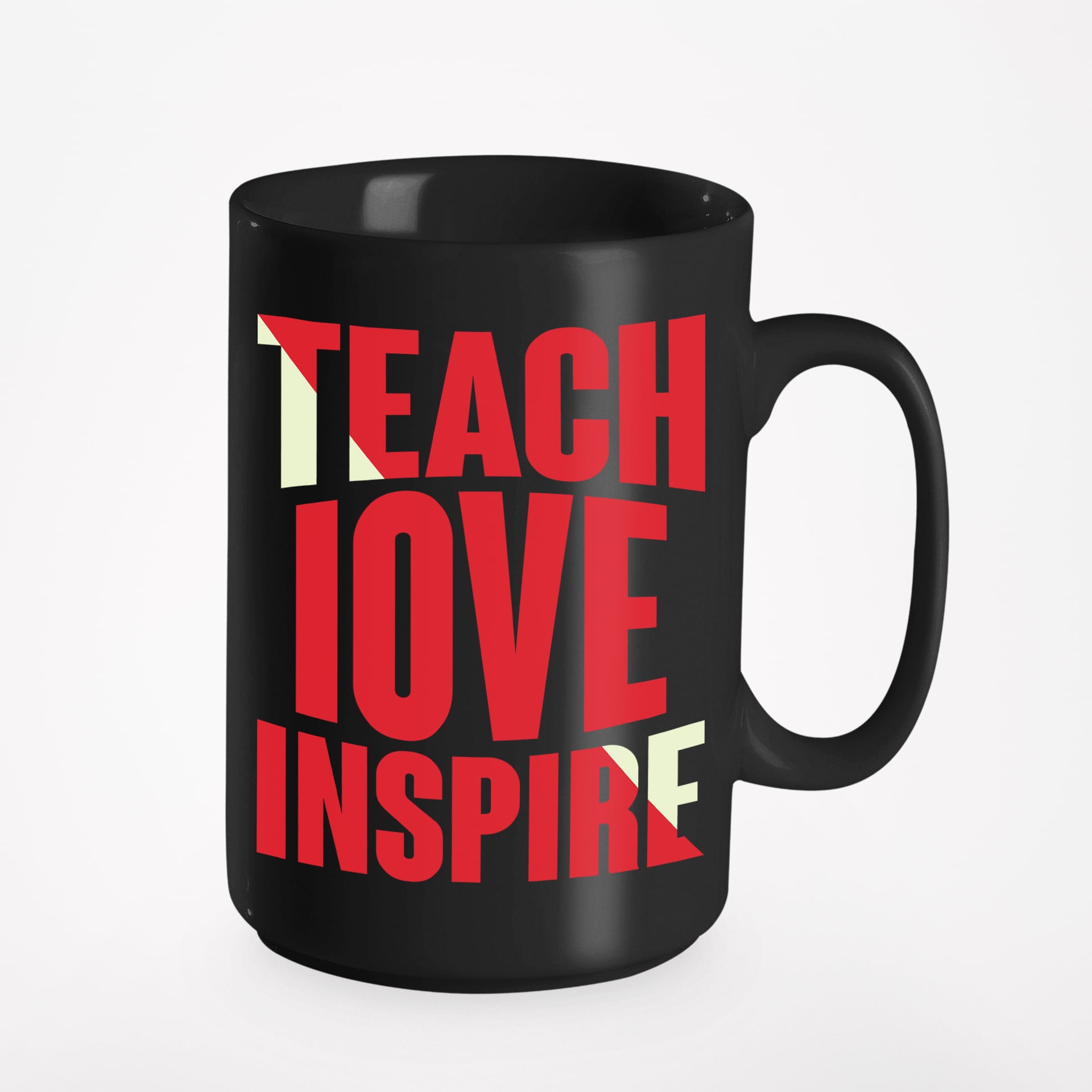 Teach, Love, Inspire, Token or Appreciation for Teachers' Day, Black ...