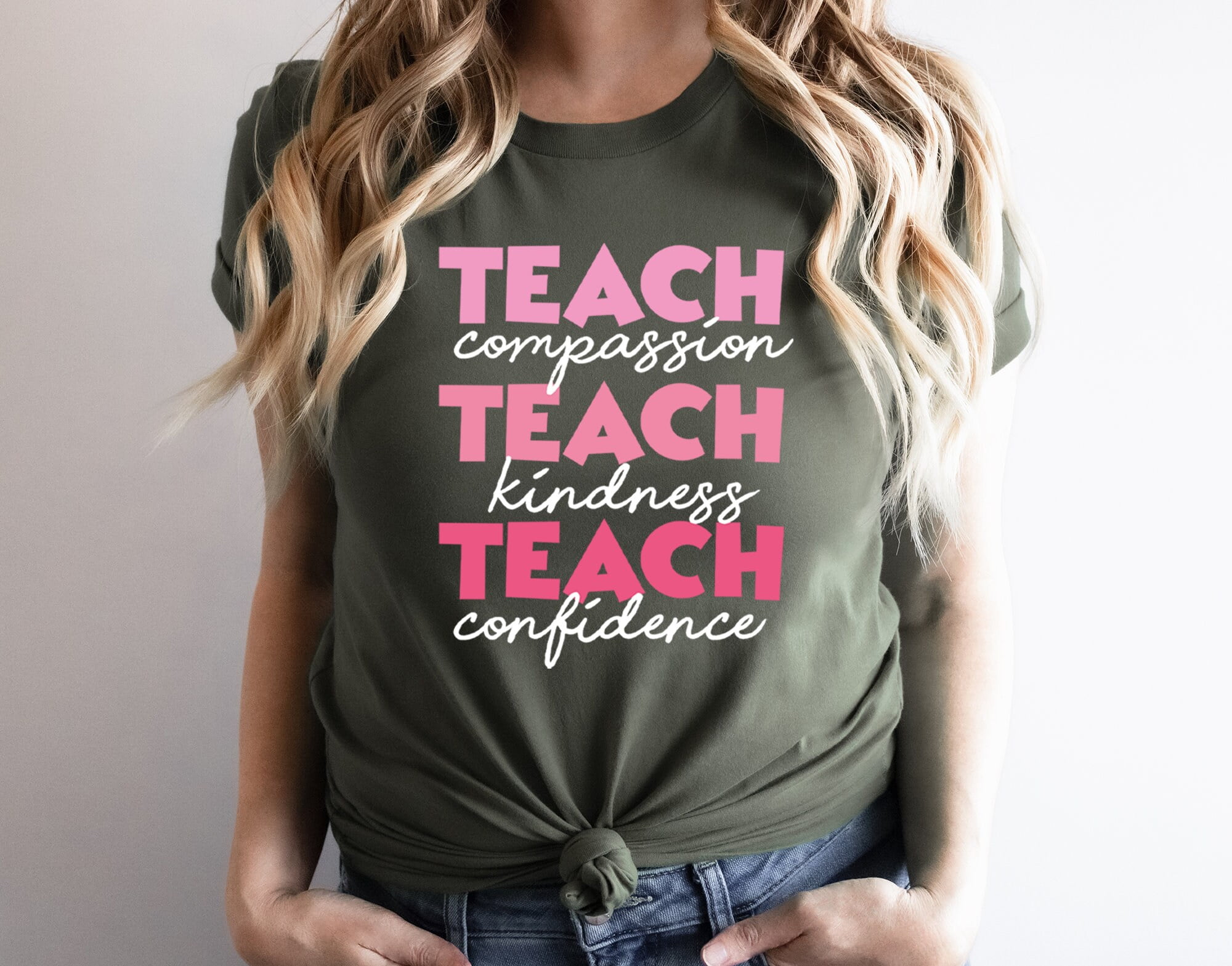 Teach T-Shirt, Compassion Kindness, Confidence Shirt, Back To School ...