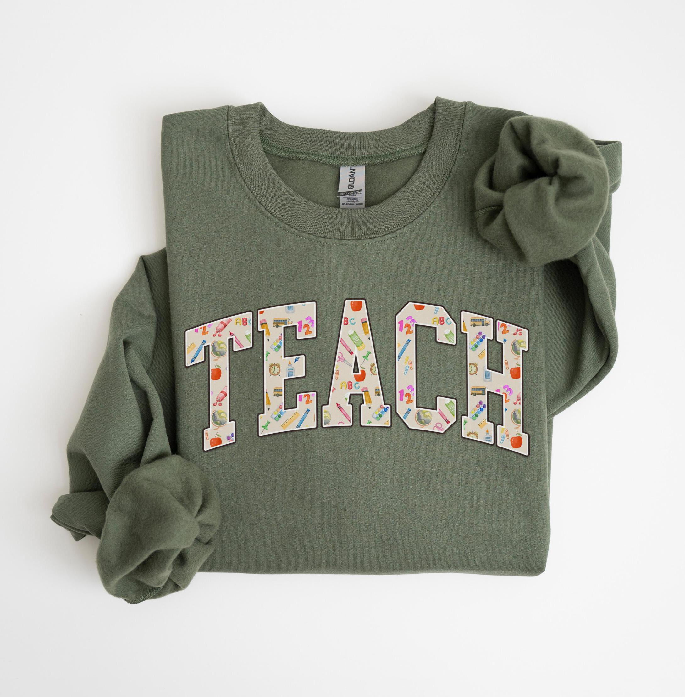 Teach T-Shirt, Cute Teacher T-Shirt, Teacher Appreciation Gift, Back To ...