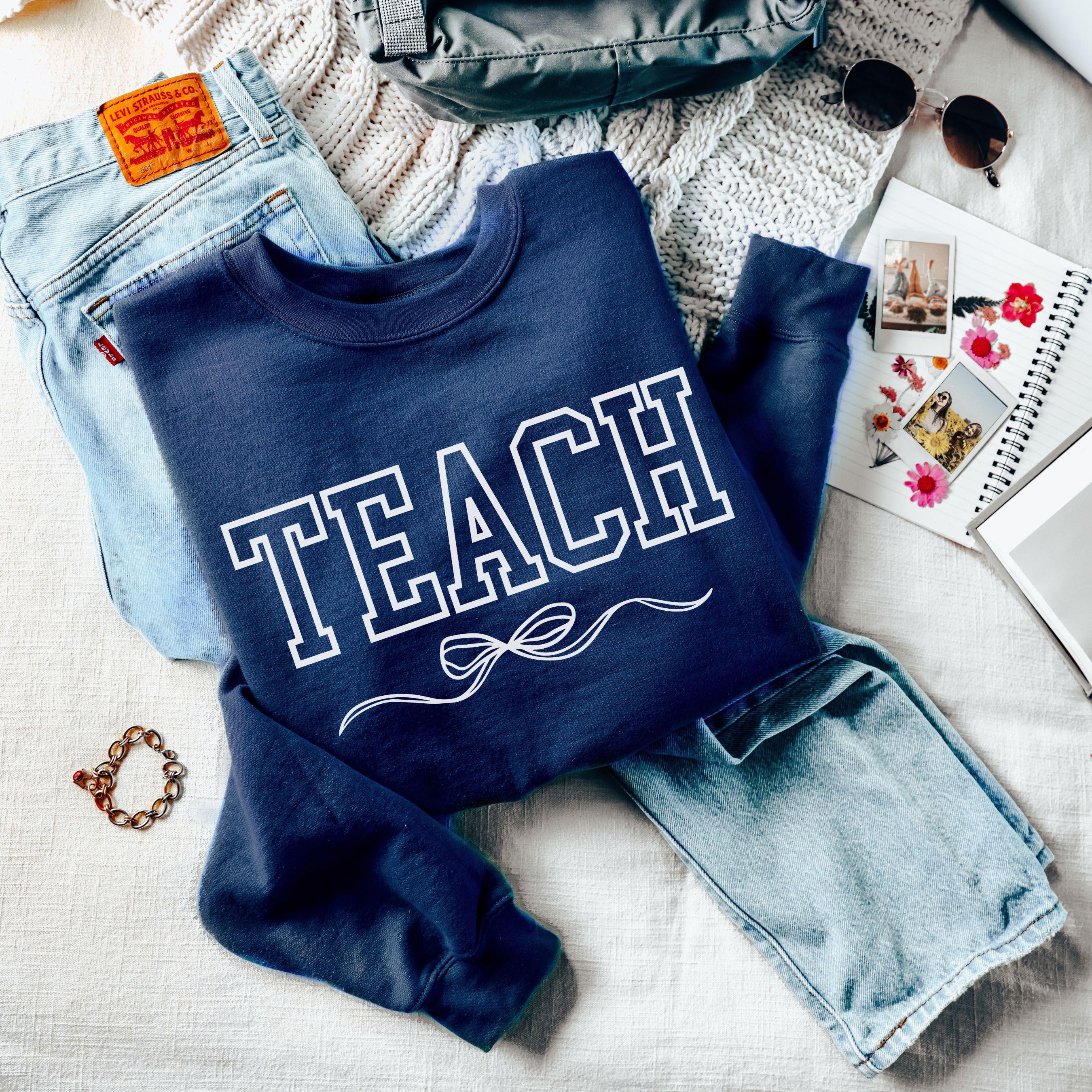 Teach T-Shirt, Cute Teacher T-Shirt, Teacher Appreciation Gift, Back To ...