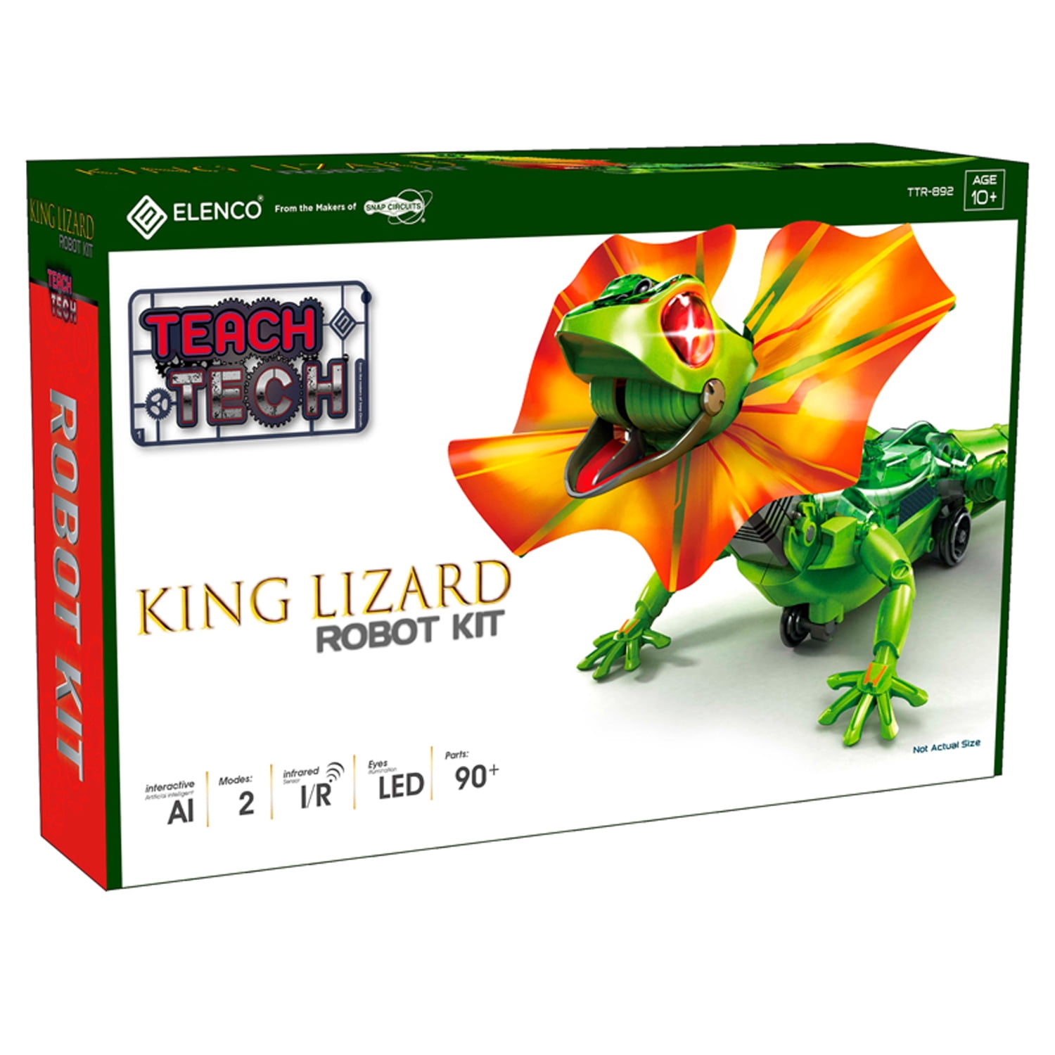 Free Shipping! Elenco TEACH TECH King Lizard Robot Kit - Walmart.com