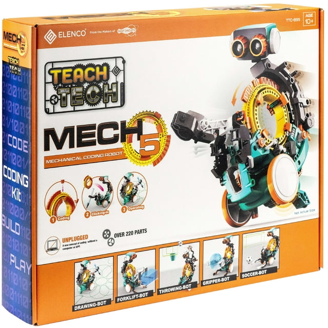 Teach Tech™ Coding Robot Kit | Easy Build DIY Science Toy for Teens 10 ...