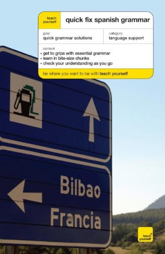 Pre-Owned Teach Yourself Quick Fix Spanish Grammar - Walmart.com