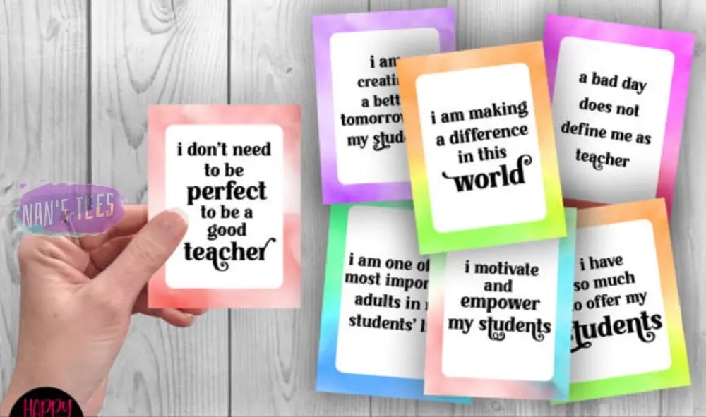 Teacher Affirmation Cards | Gift Ideas for Teachers | Teacher ...