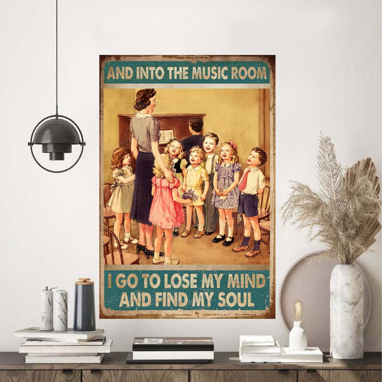 Teacher And Into The Music Room Poster Teacher Poster Gift for teacher ...