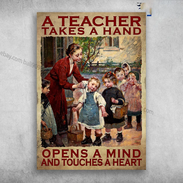 Teacher And Student - A Teacher Take A Hand, Open A Mind, And Touches A ...