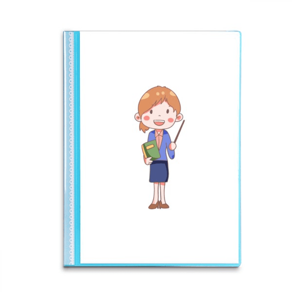 Teacher Animation Outline Role Tutor Book Sheet Protectors Portfolio ...
