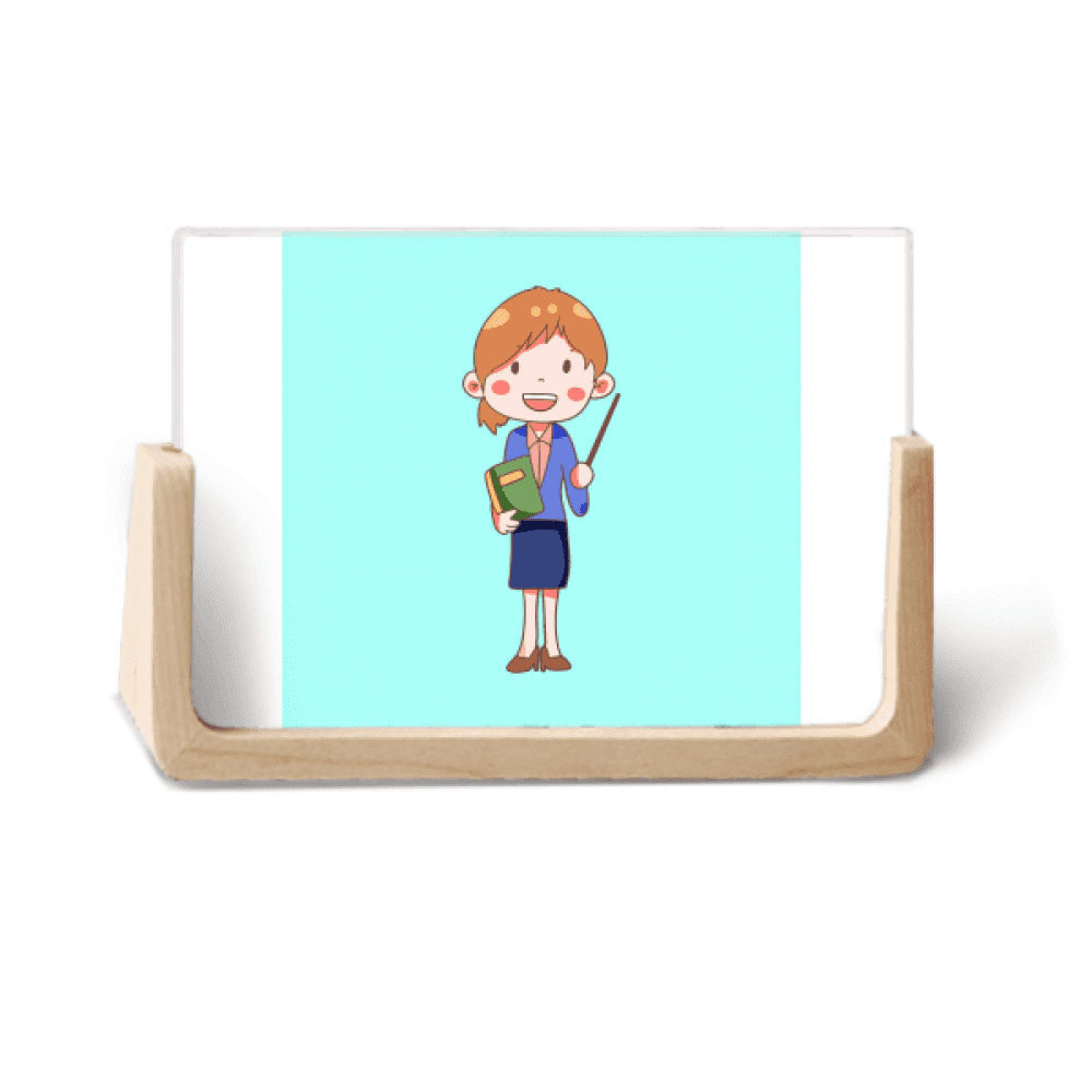 Teacher Animation Outline Role Tutor Photo Wooden Photo Frame Tabletop ...