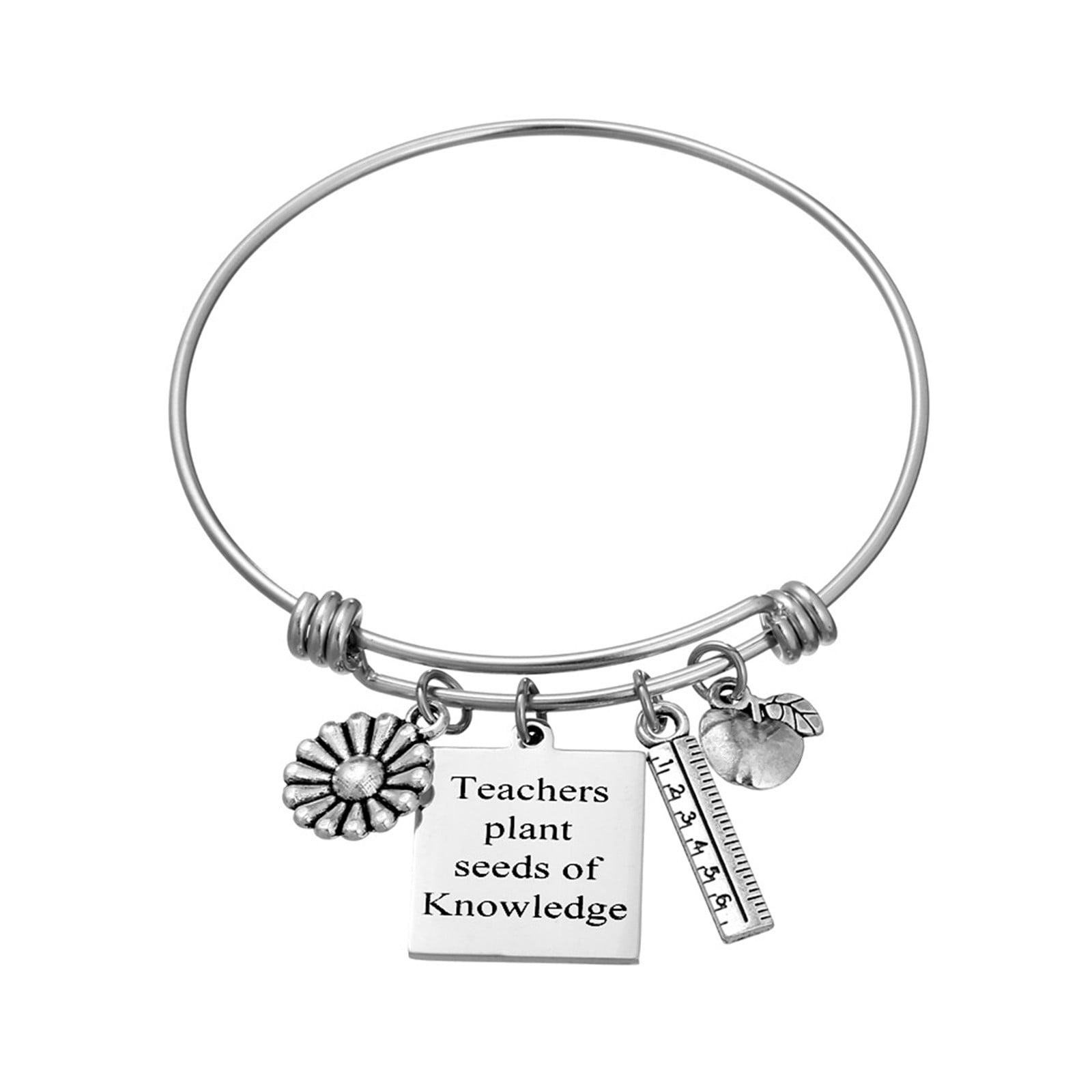 Teacher Appreciation Bangle Gifts Teacher Bracelets For Women ...
