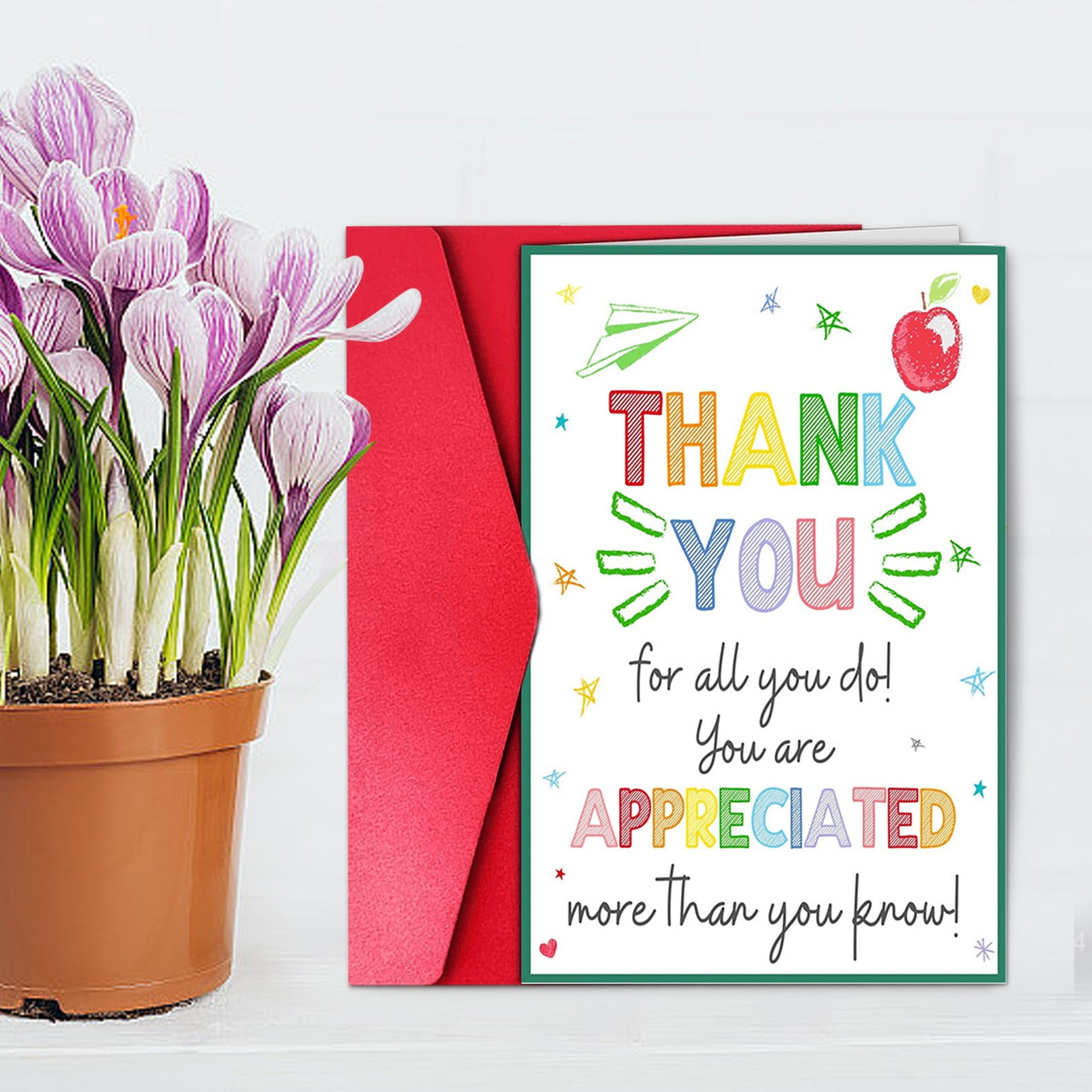 Teacher Appreciation Card Teacher Appreciation Gift Card Bulk Teacher's ...
