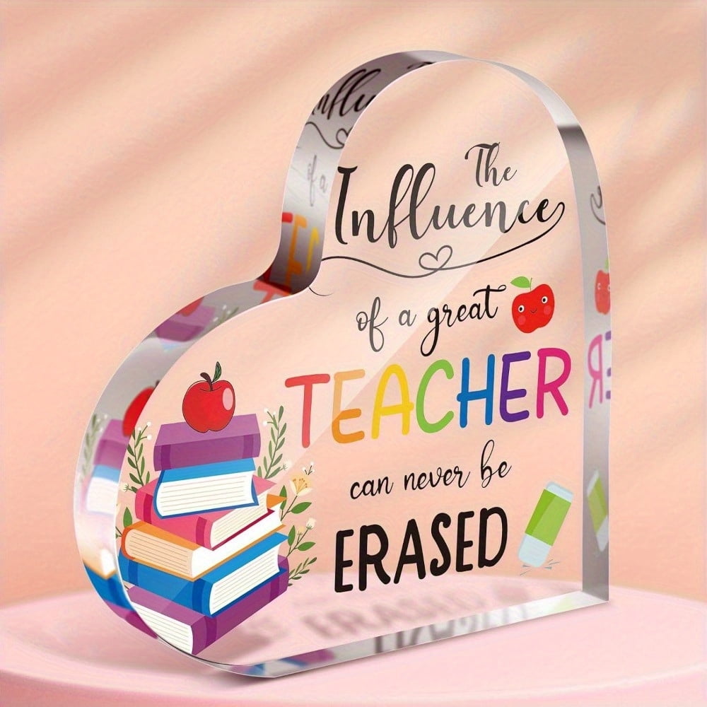 Teacher Appreciation Gift Heartfelt Paperweight Keepsake for Women ...