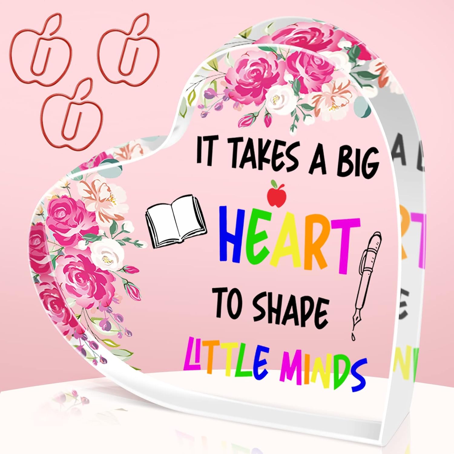 Teacher Appreciation Gift for Women Keepsake Paperweight and Bookmark ...