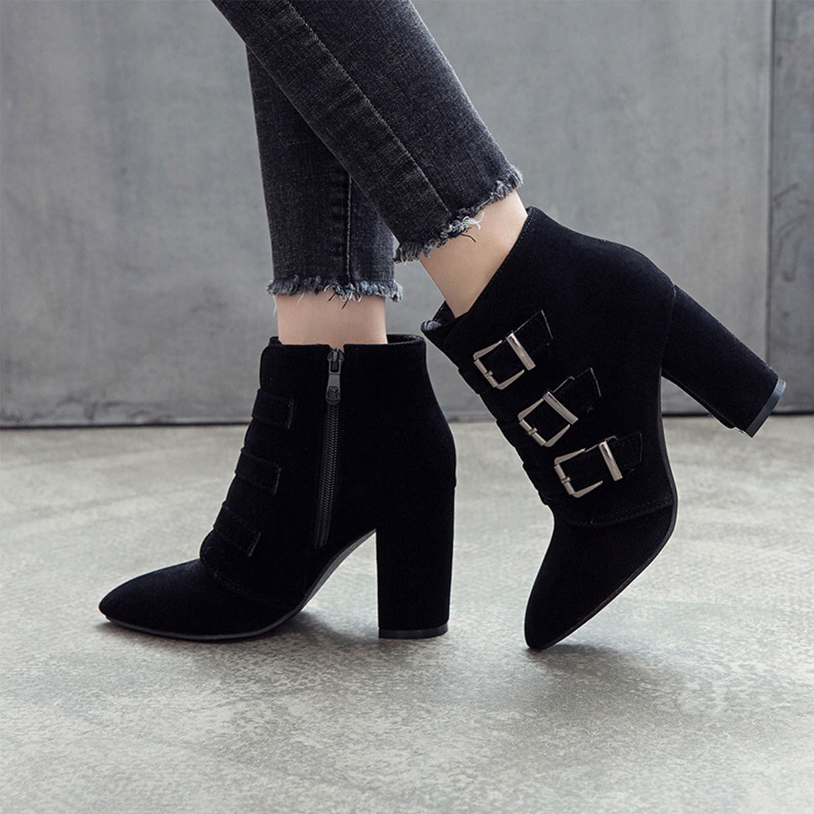 Teacher Appreciation Gifts AXXD High-Heels Ankle Boots,Over-the-Knee ...