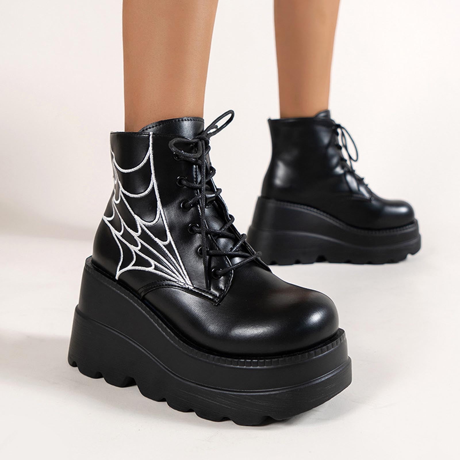 Teacher Appreciation Gifts AXXD Wedges Ankle Boots,Slouch White Shoes ...