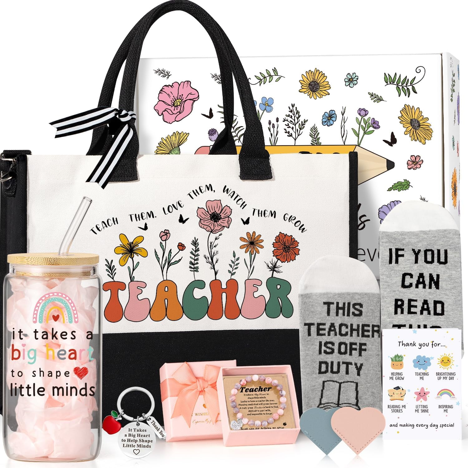 Teacher Appreciation Gifts,Unique Teachers Birthday Christmas Basket ...