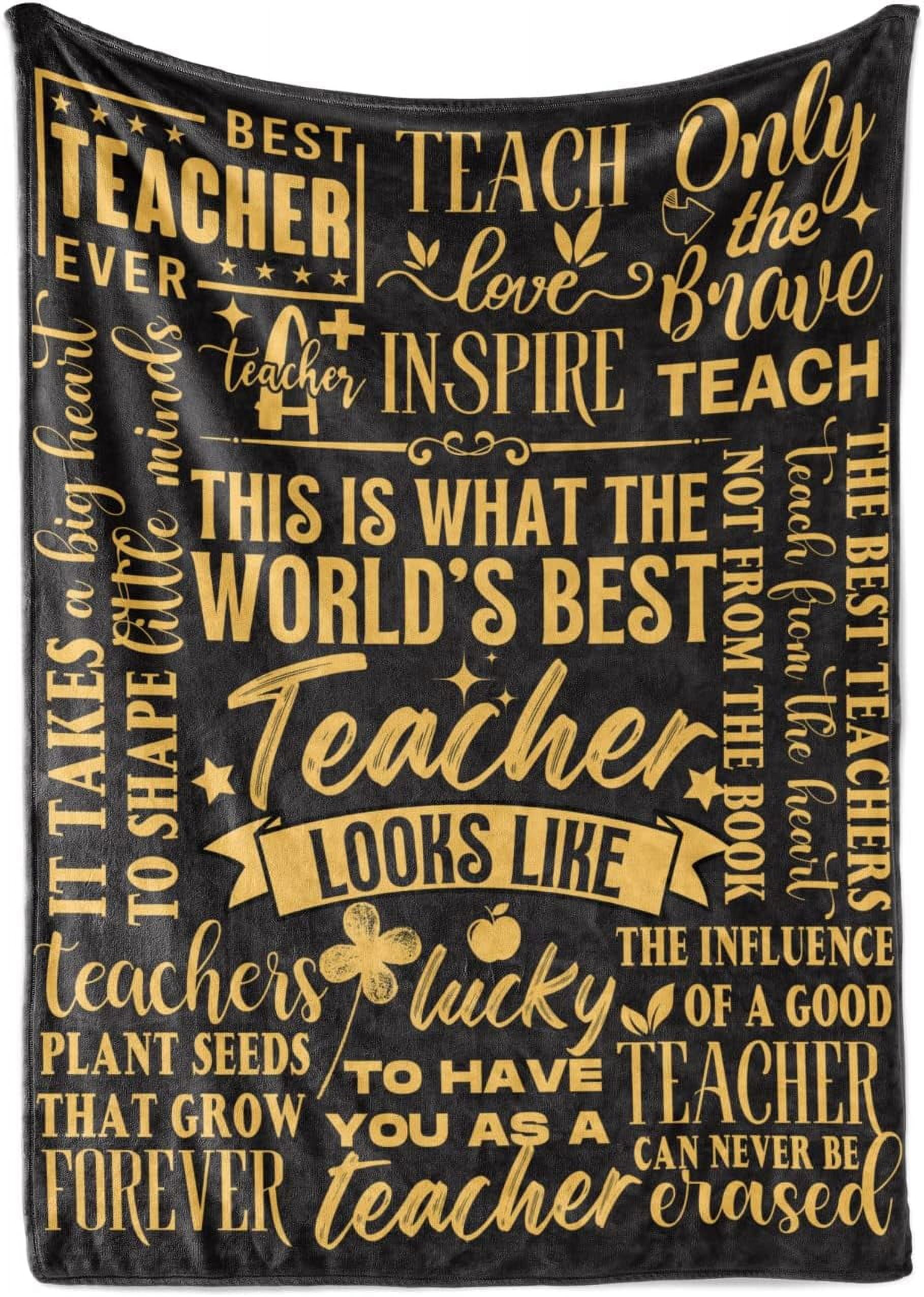 Teacher Appreciation Gifts for Women Men, Flannel Blanket Throws with ...