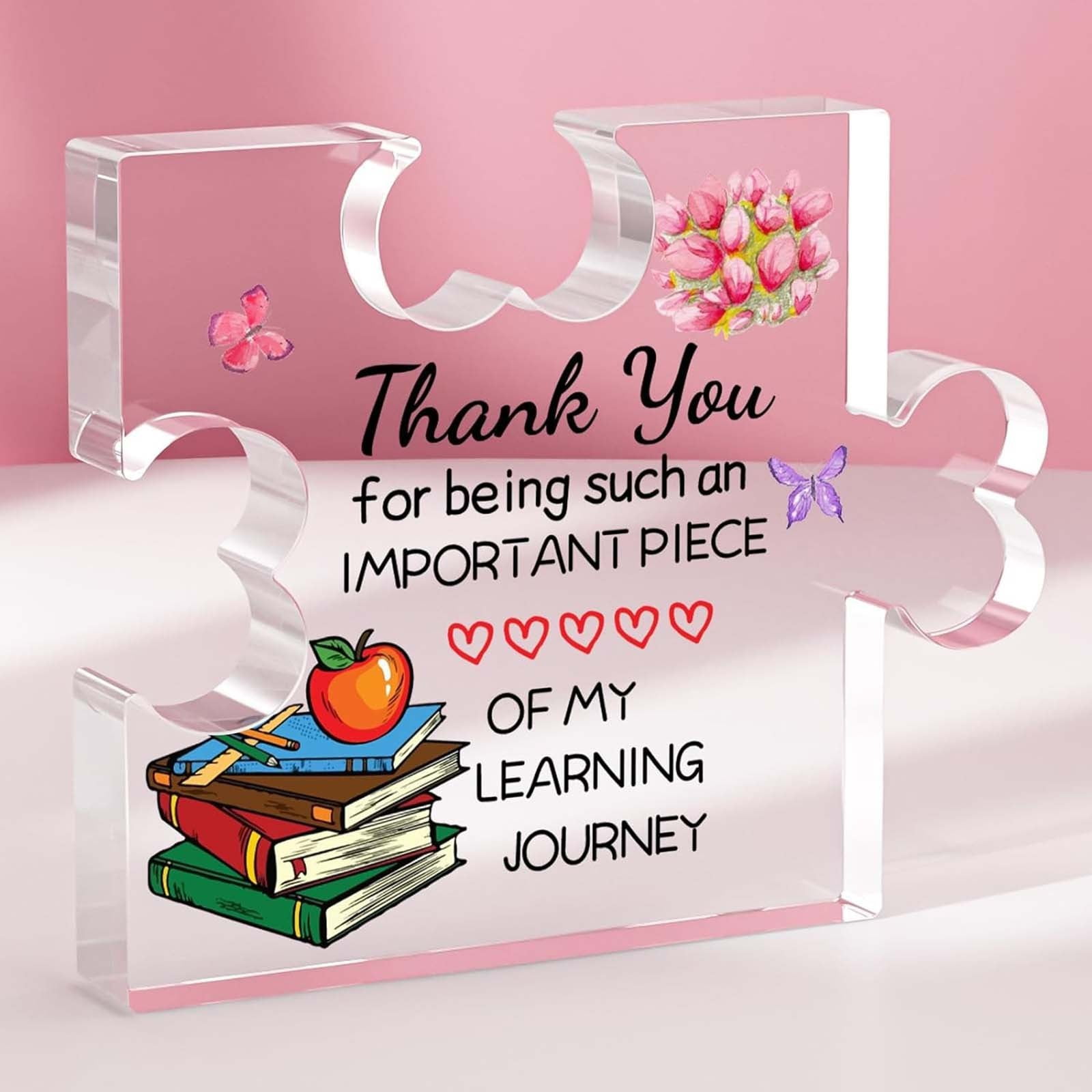 Teacher Appreciation Gifts for Women Men Thank You Engraved Acrylic ...