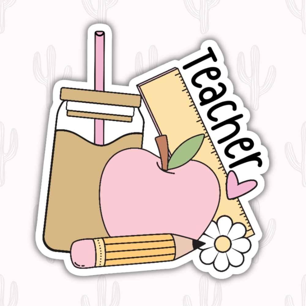 Teacher Appreciation Stickers, Laptop Sticker, Teacher Gifts, Back To ...