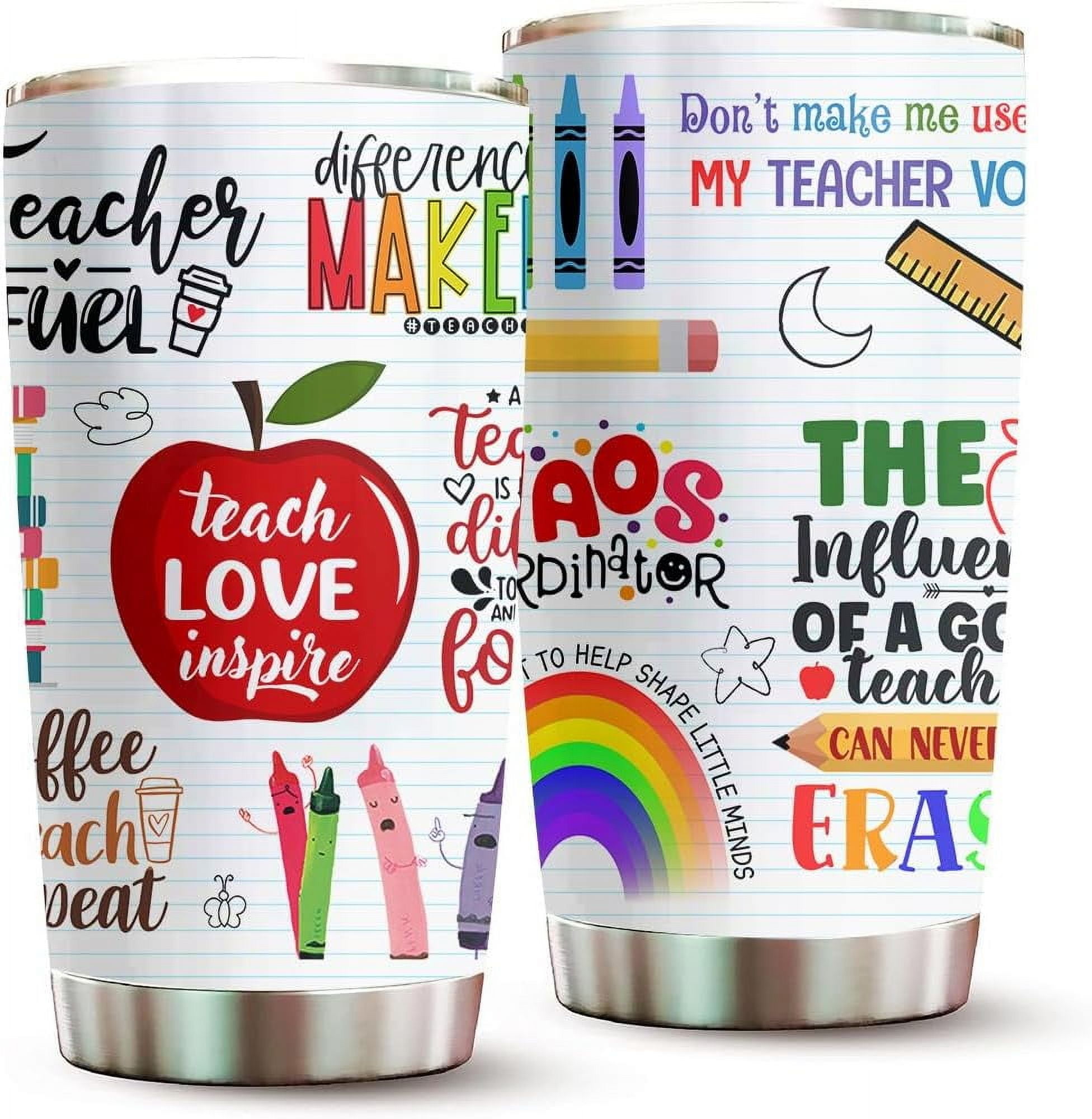 Teacher Appreciation Tumbler 20oz Stainless Steel Cup from Students ...