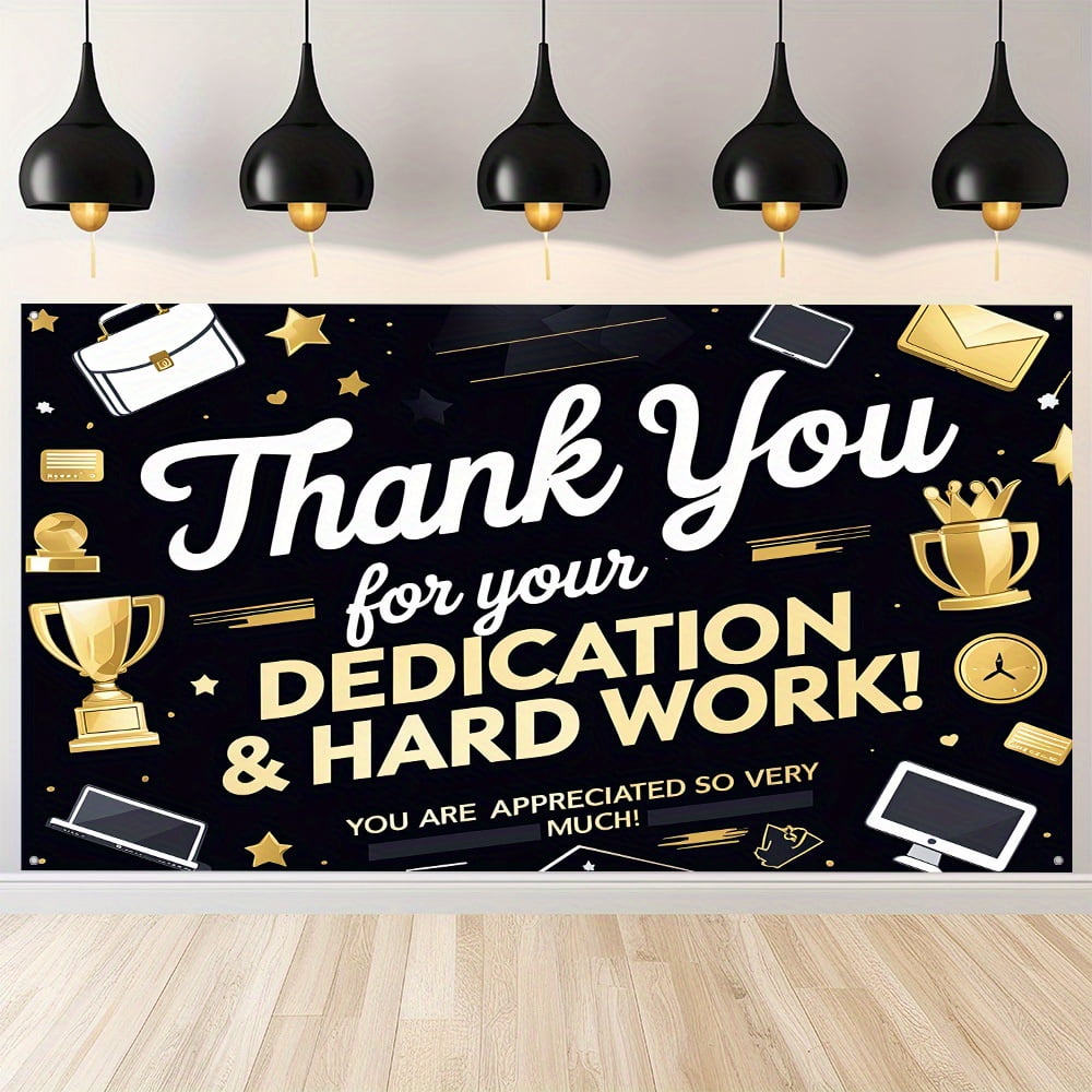 Teacher Appreciation Week Backdrop Banner - Inspirational "Thank You ...
