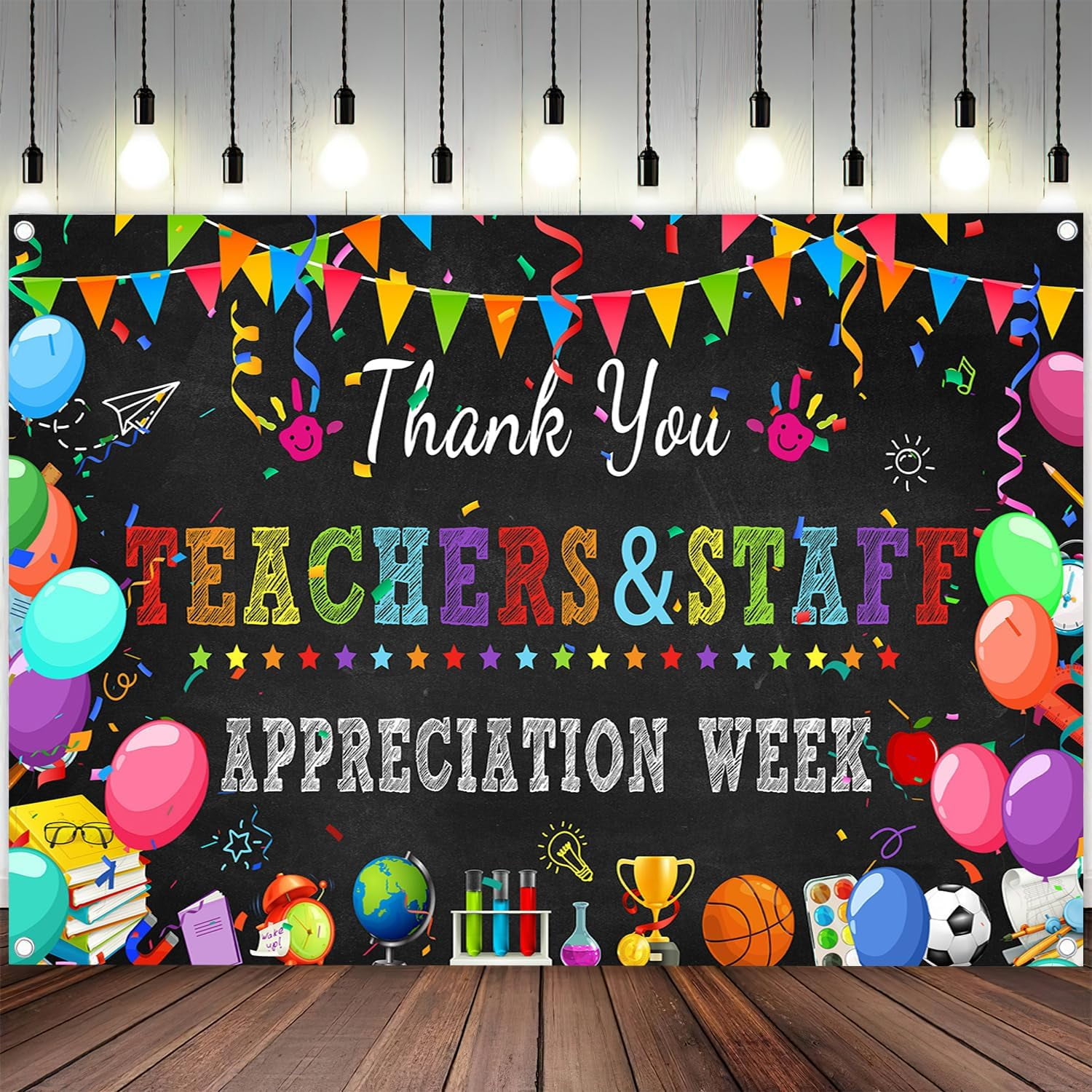 Teacher Appreciation Week Backdrop Banner School Classroom Decorations ...
