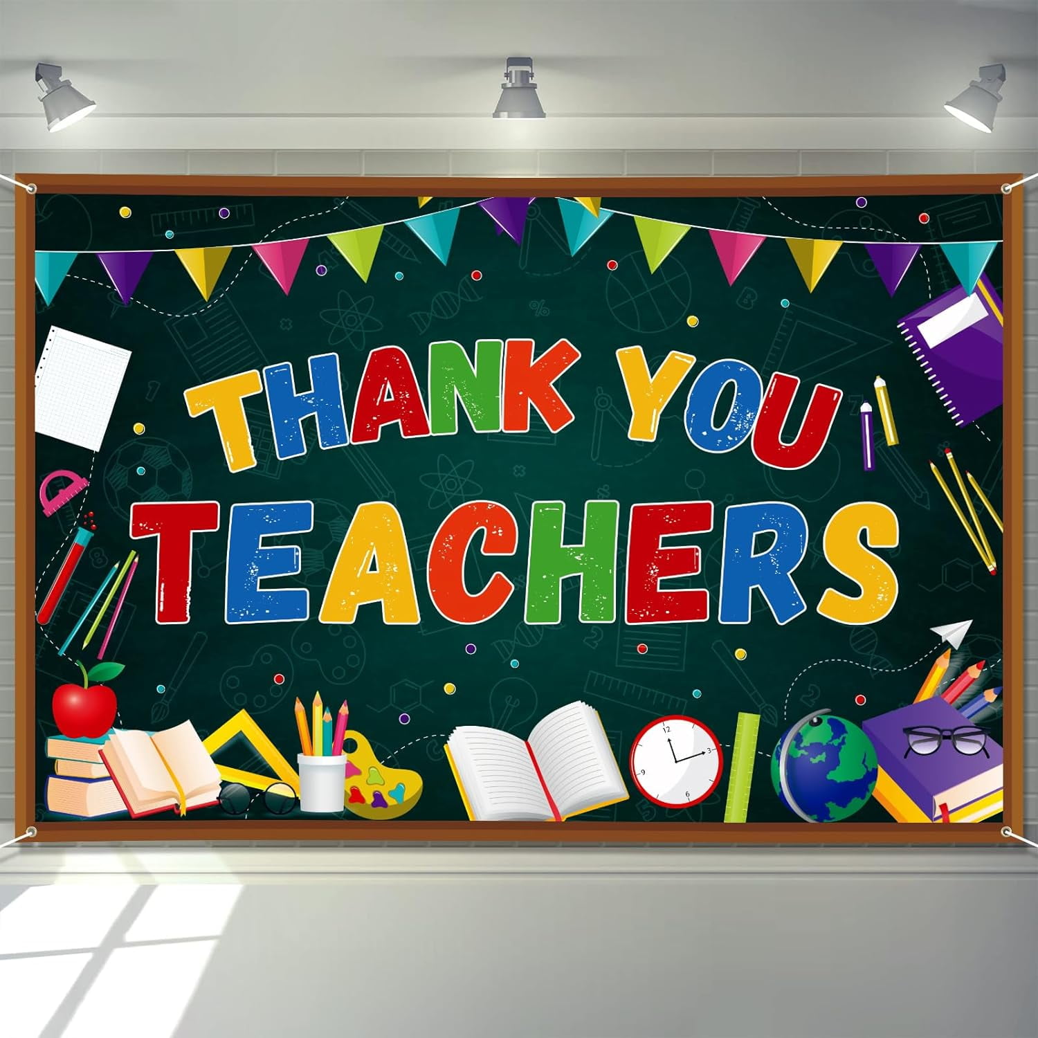 Teacher Appreciation Week Decorations Banner Backdrop Thank You ...