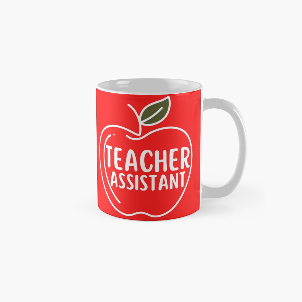 Teacher Assistant Apple Back To School Appreciation Classic Mug ...